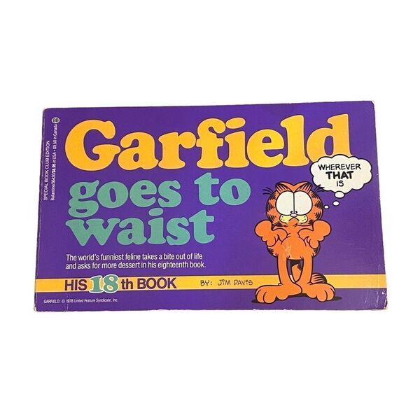 Ballantine Books | Accents | Garfield Goesto Waist His 8th Book By Jim ...